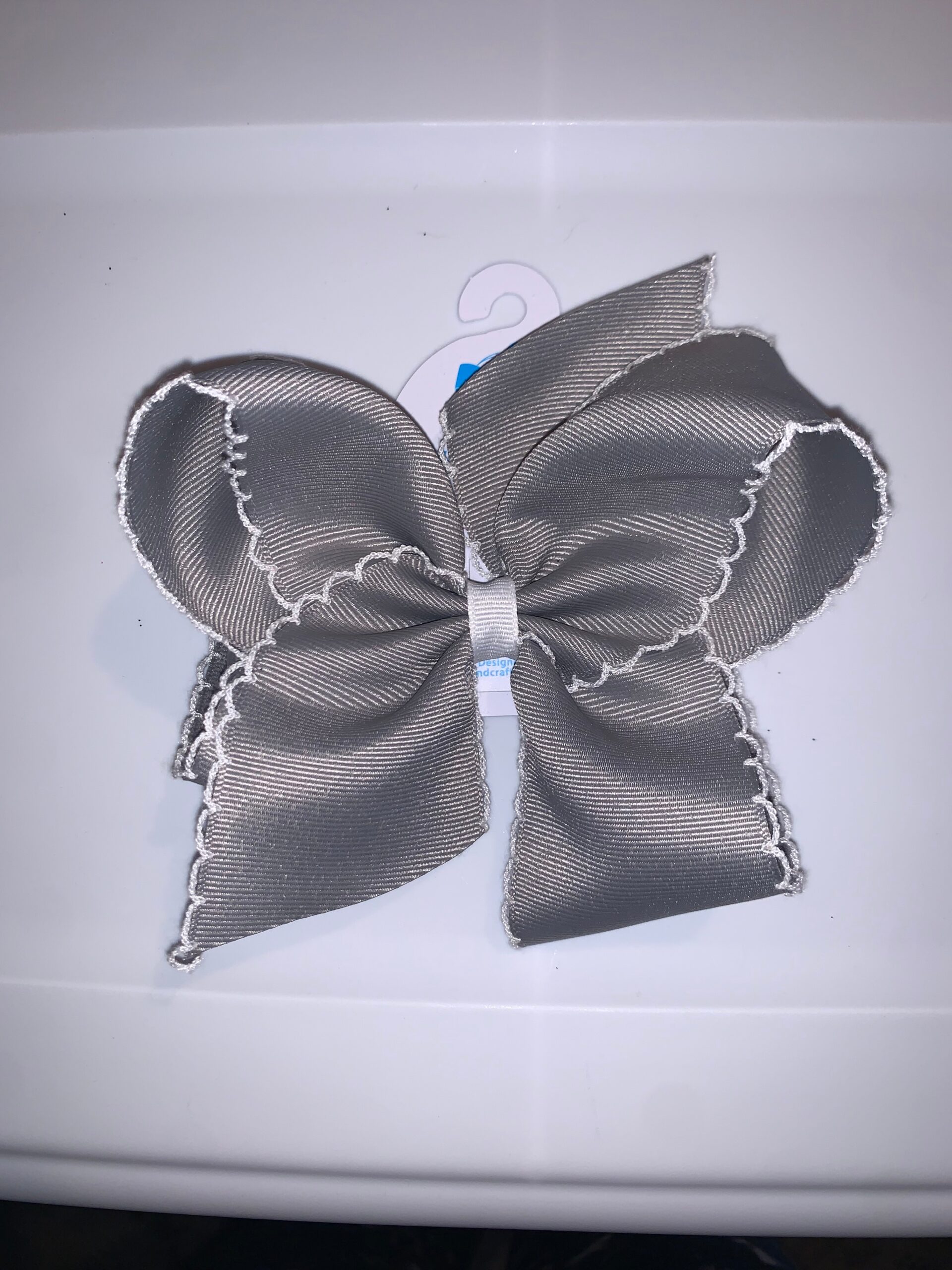 Moon Stitch Basic Gray Bow - King Bow - Crafting with Brandy