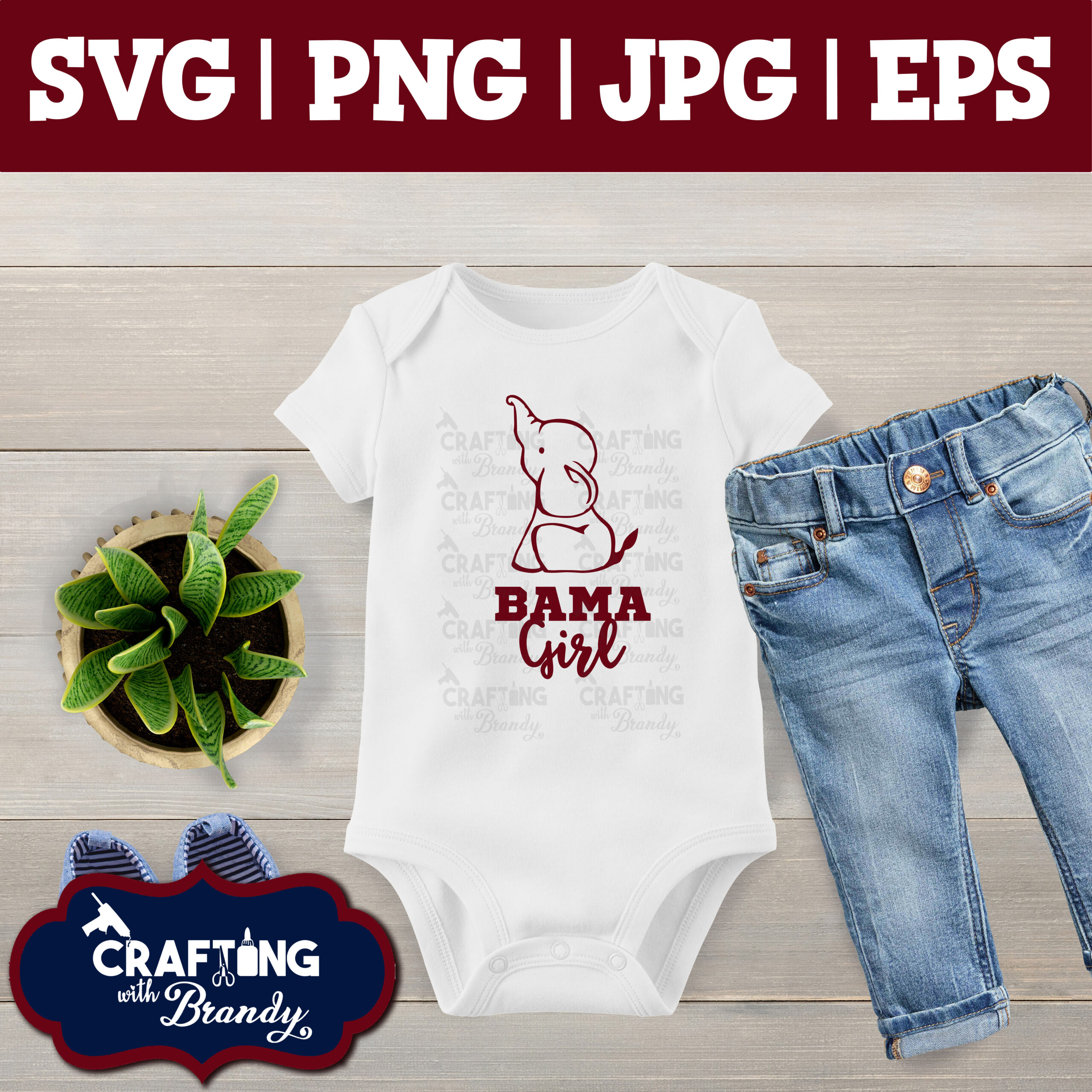 Bama Girl Elephant design | SVG | PNG | JPG | eps cut file - Crafting ...