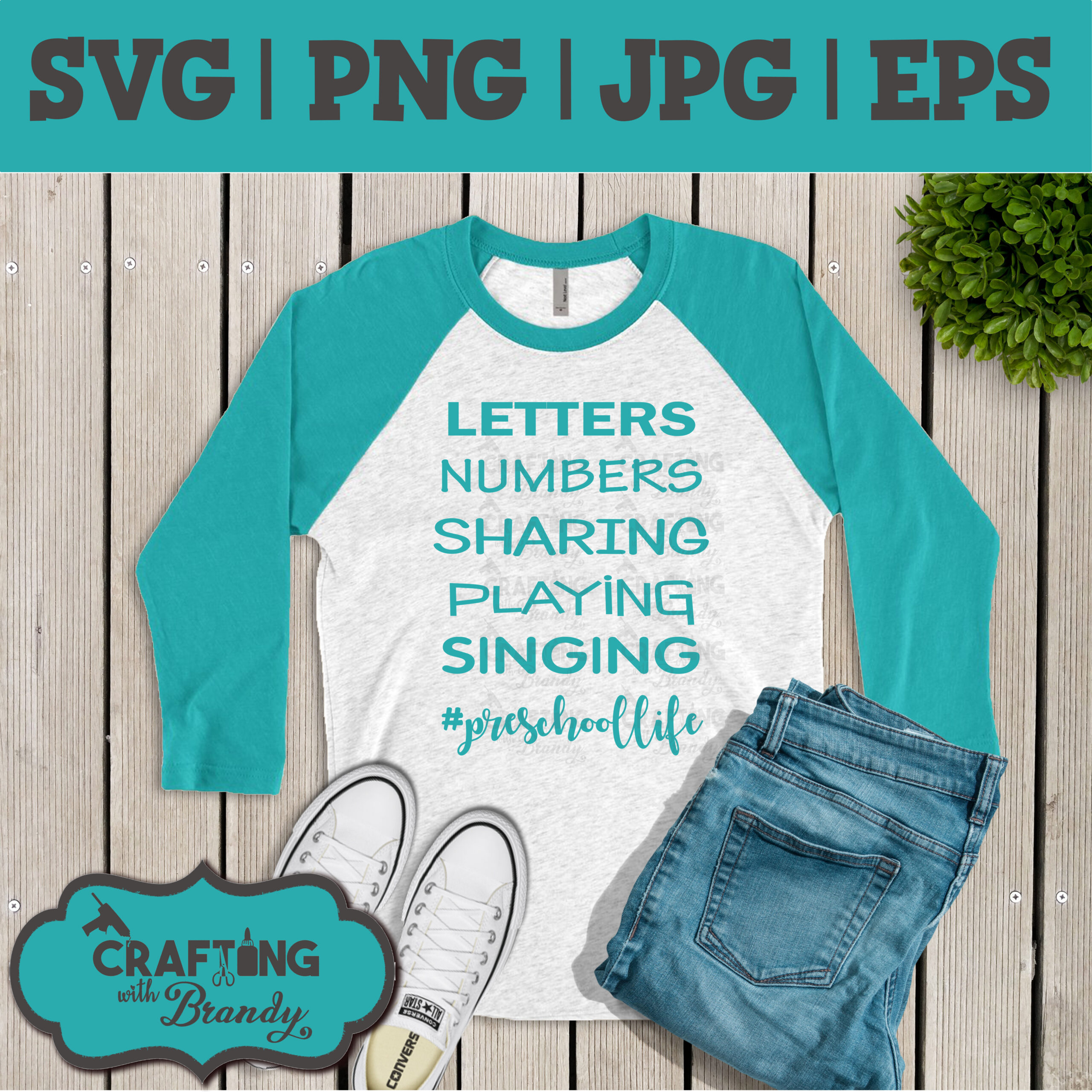 Letters Numbers Sharing Playing Singing Preschool Life| SVG | PNG | JPG ...