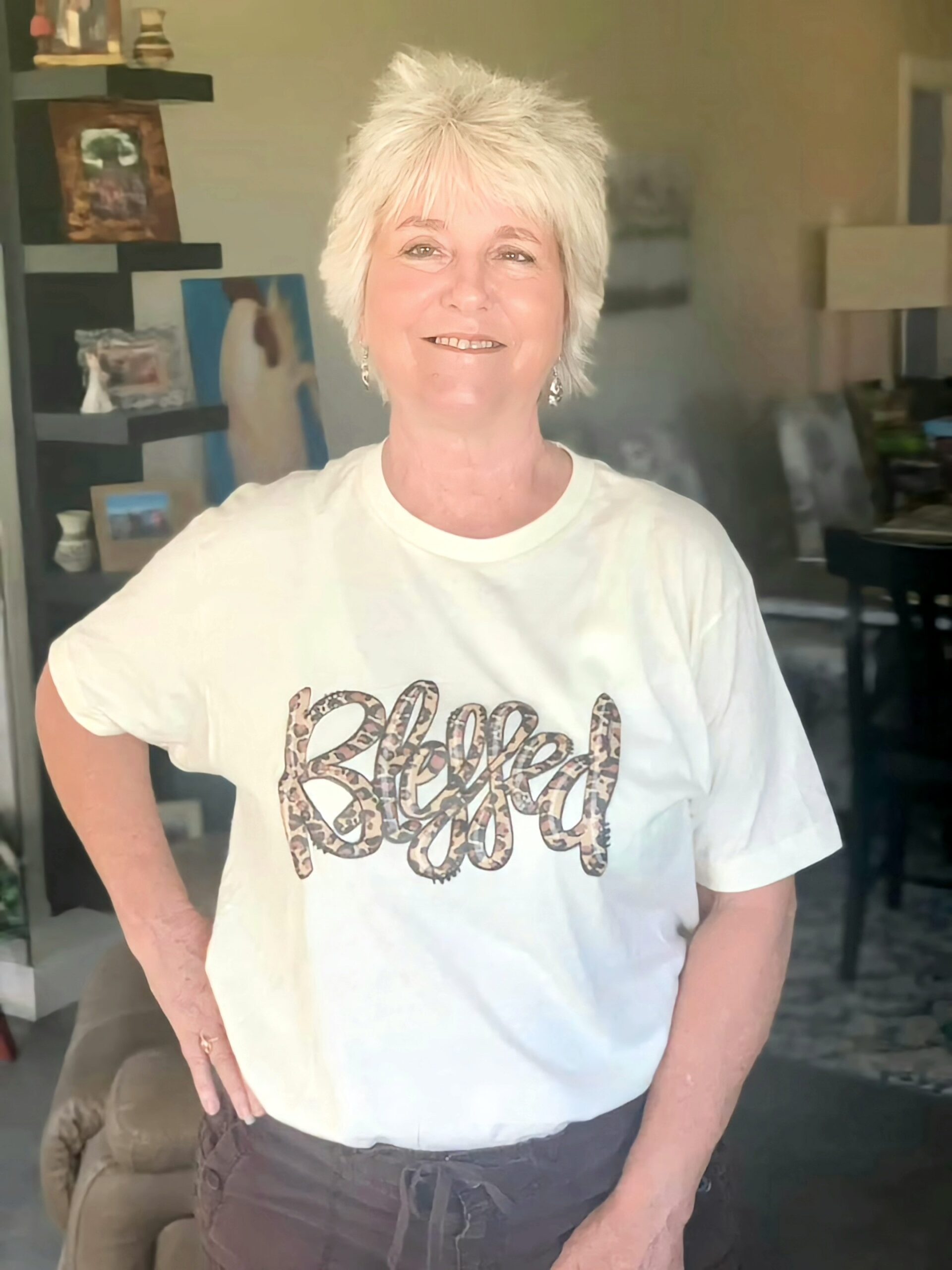 Blessed Cheetah Puff Shirt - Crafting with Brandy