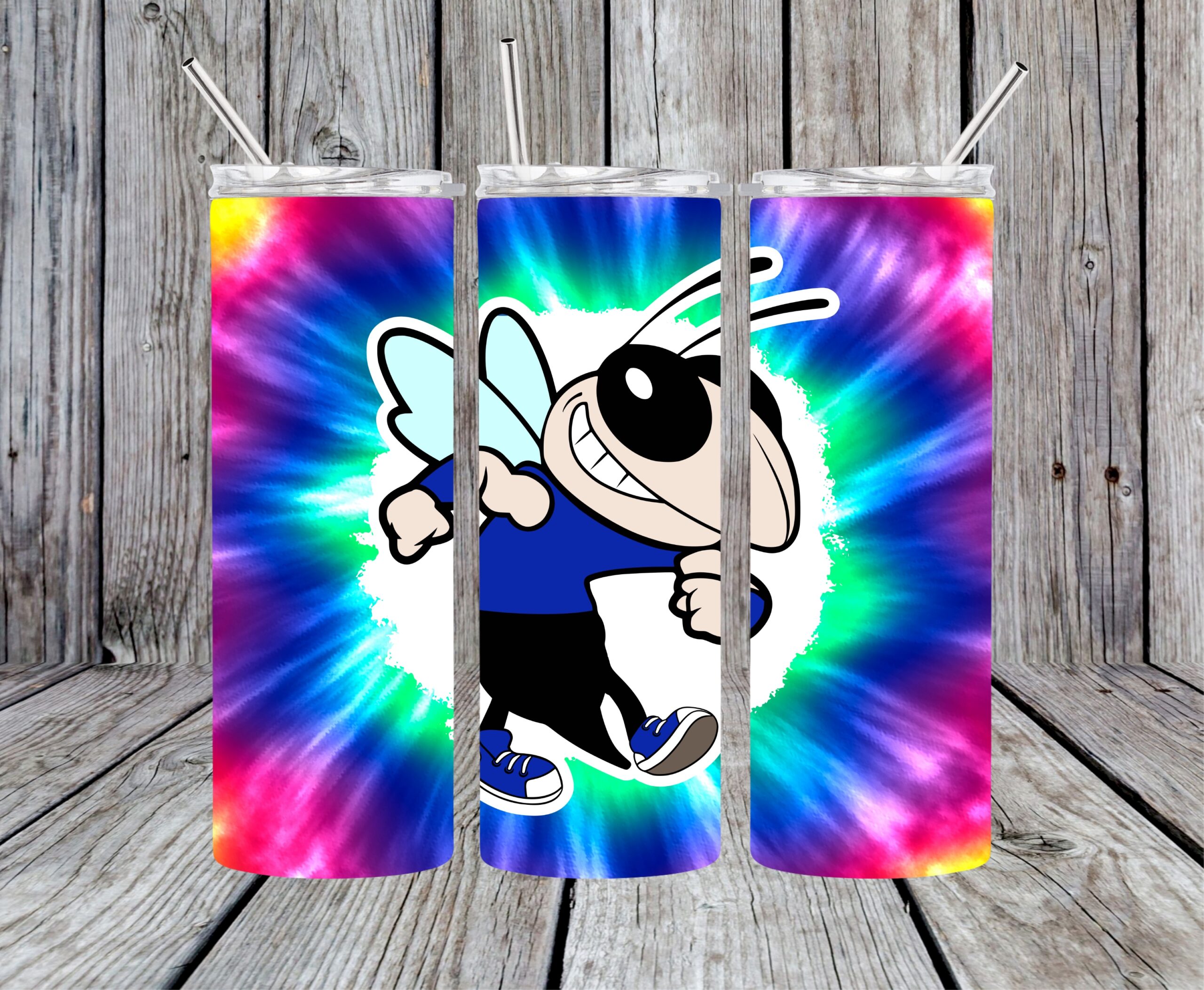 Hornet Tie Dye Sublimation Tumbler - Crafting with Brandy