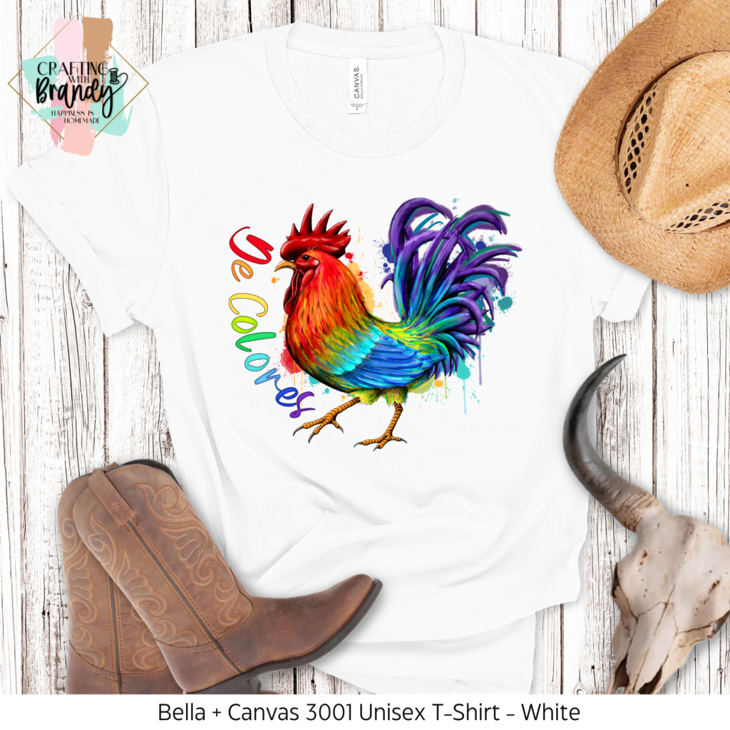 De Colores Rooster Shirt - Crafting with Brandy