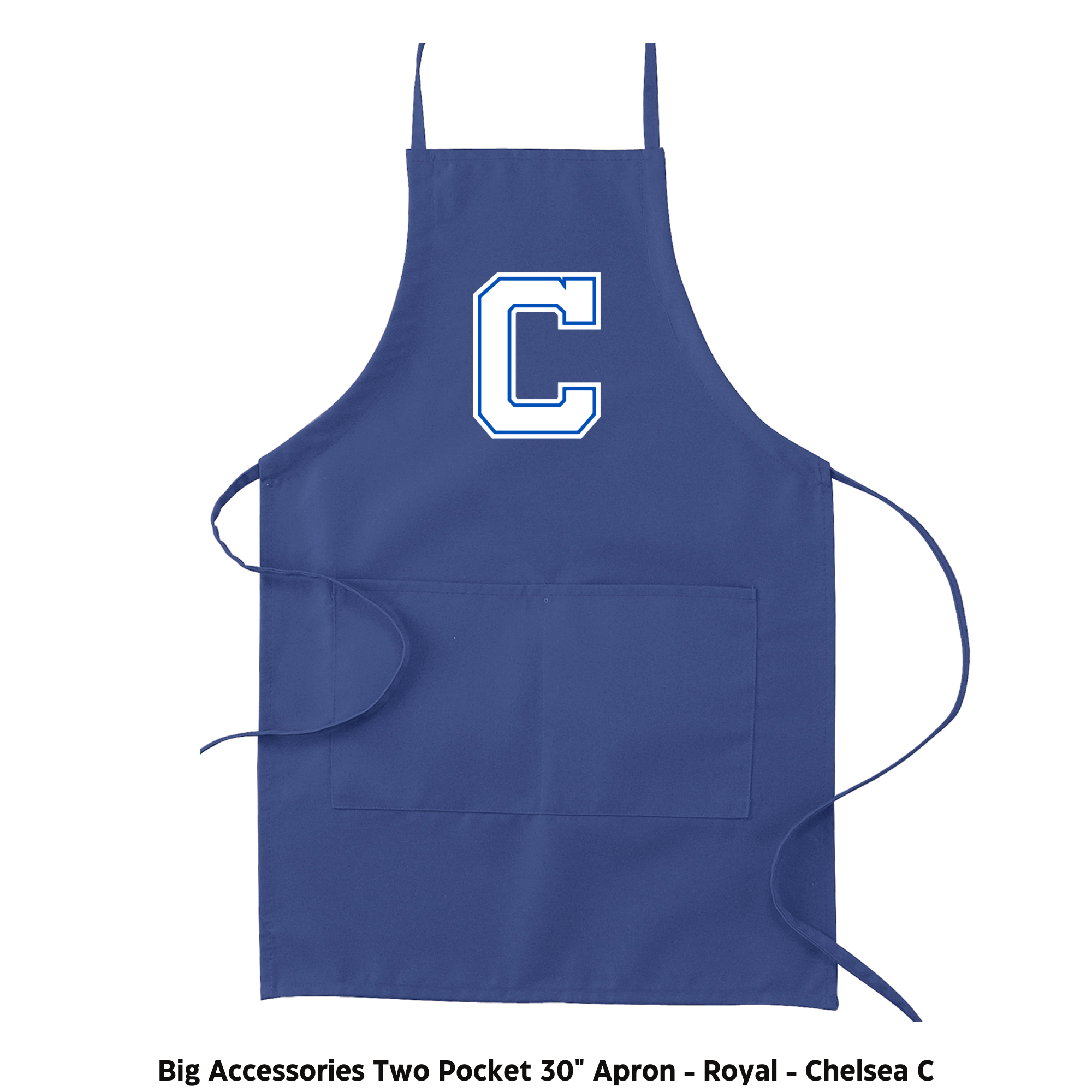 Big Accessories Two Pocket 30" Apron - Royal - Chelsea C - Crafting ...