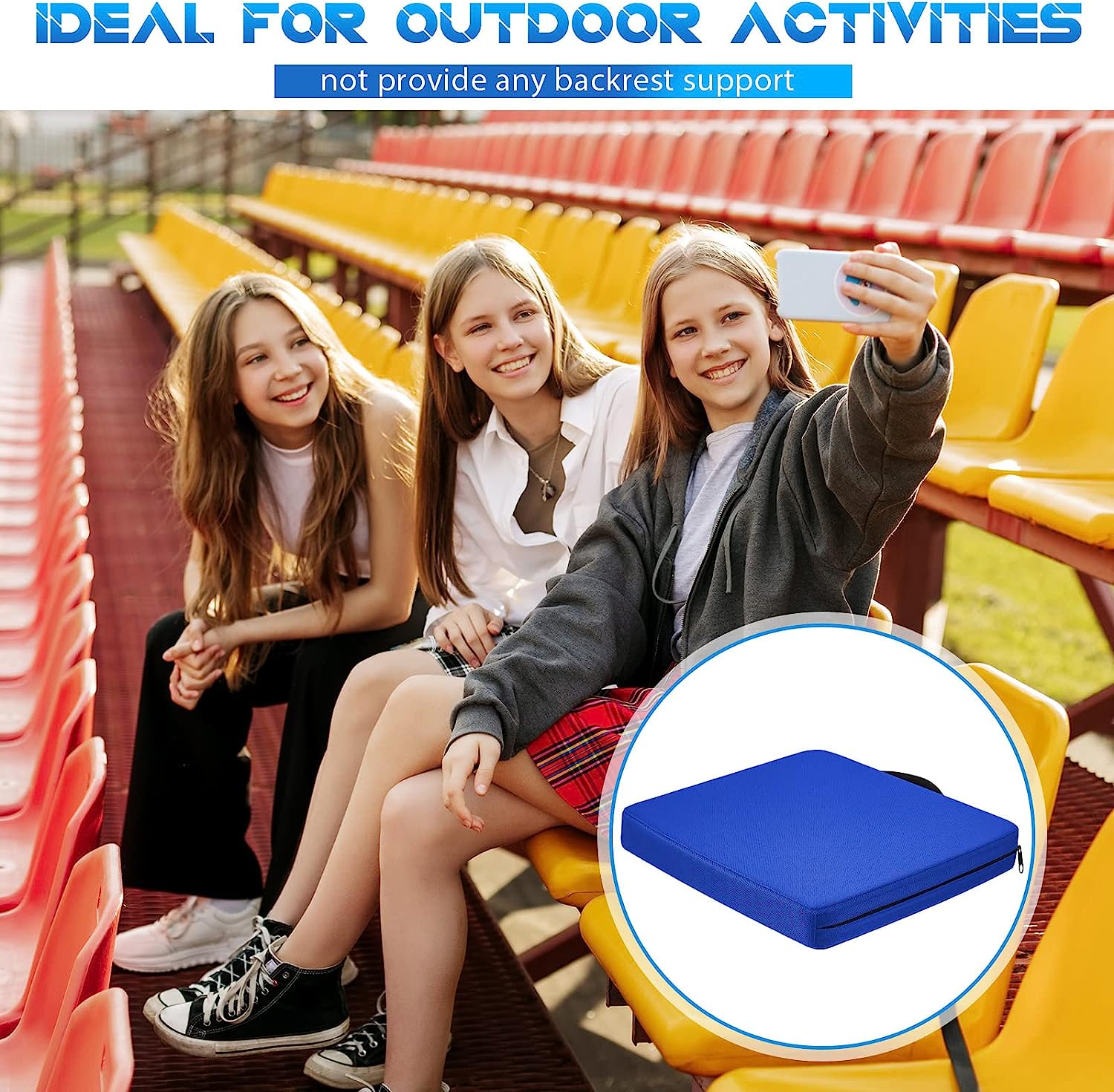 Chelsea C Blue Stadium Seat for Bleachers - Crafting with Brandy