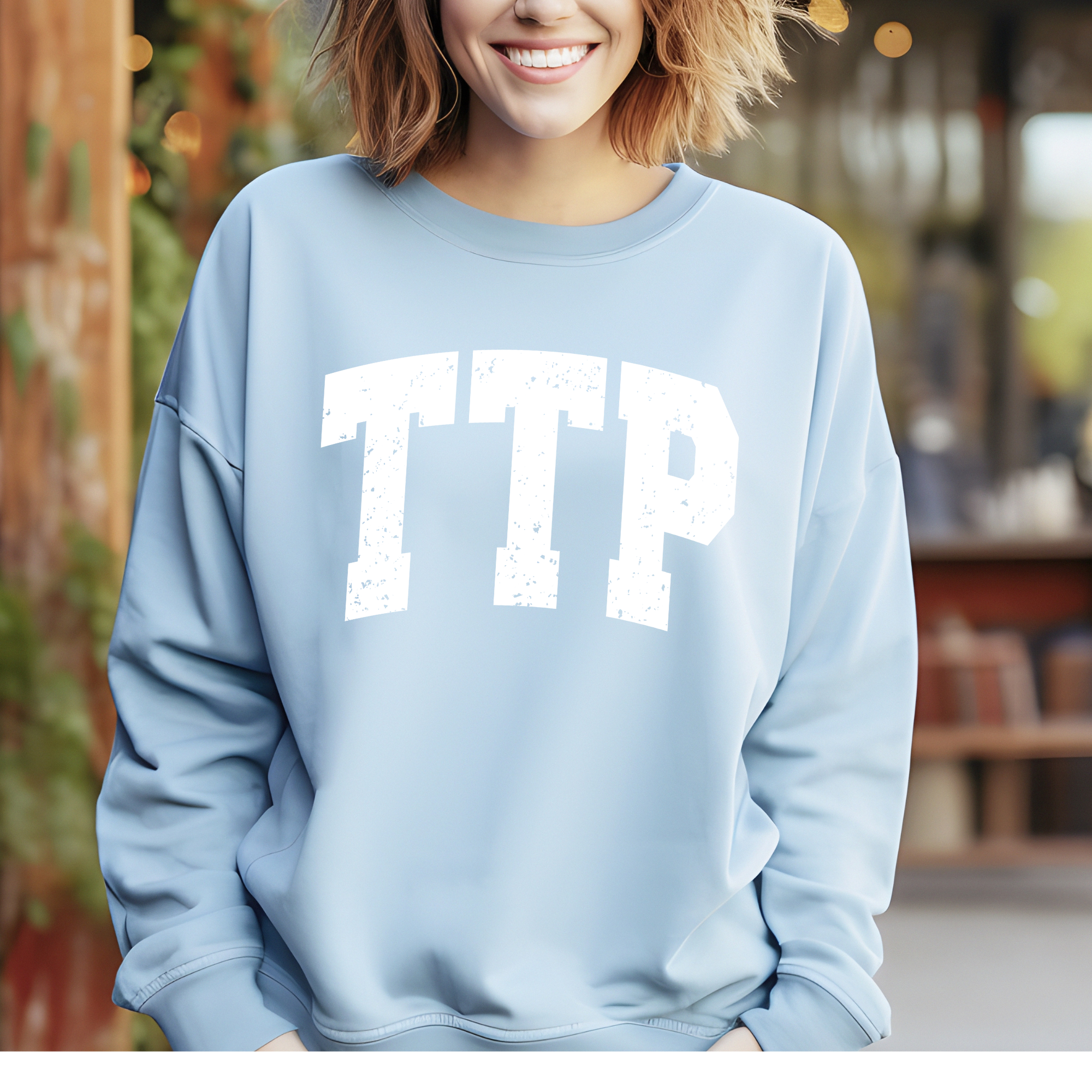 TTP Distressed Varsity Sweatshirt - Crafting with Brandy