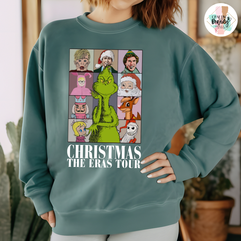 Christmas the Eras Tour Sweatshirt - Crafting with Brandy