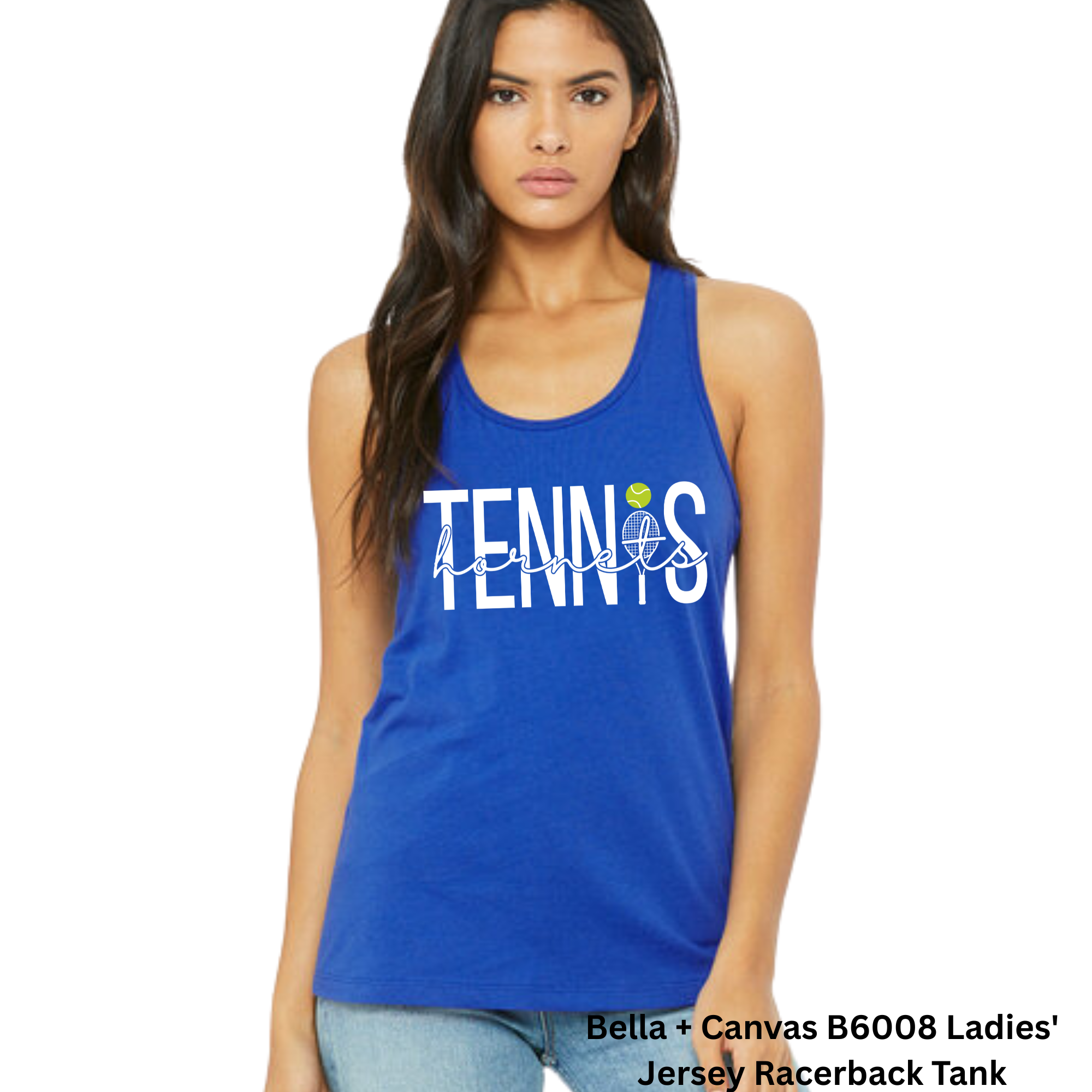 Hornets Tennis Cursive Tank Set - Crafting with Brandy